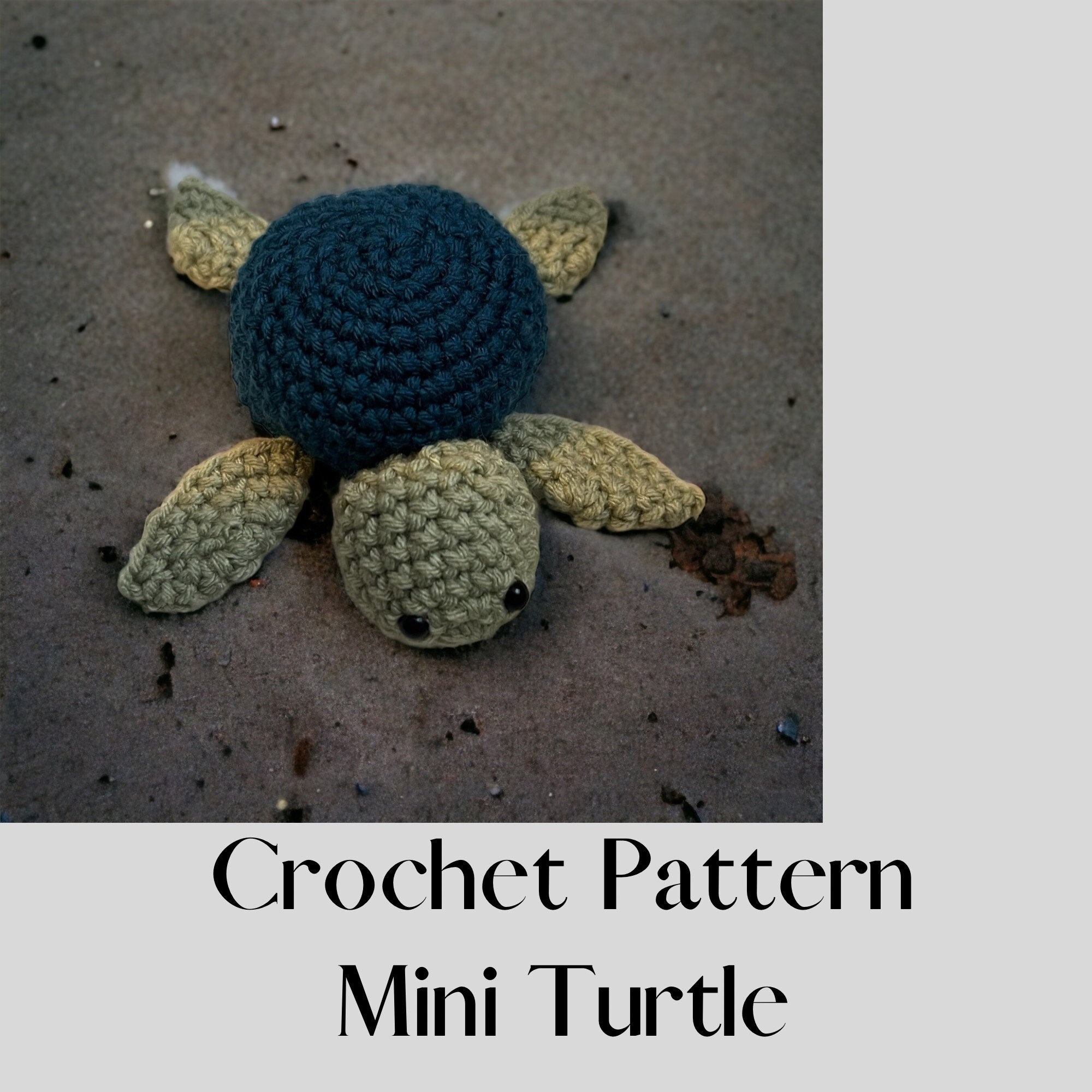 Turtle Crochet Pattern | Mini Turtle | Amigurumi | Digital Download ...