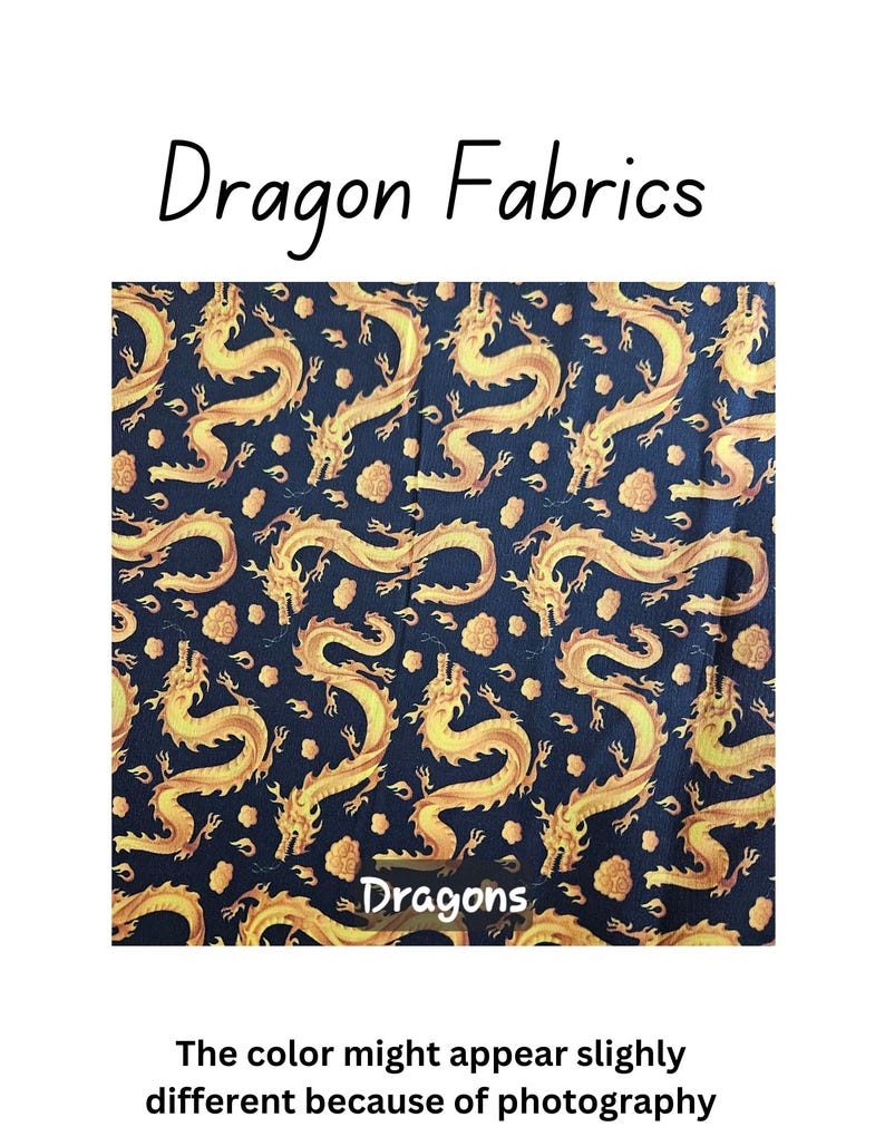 Dragon Fabric - Etsy