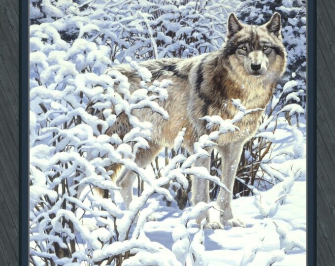 Winter Spirit Wolf Panel - Etsy