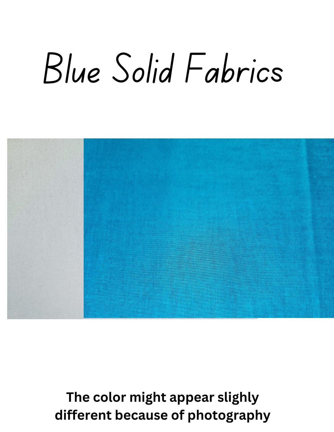 Blue Solid Fabric - Etsy