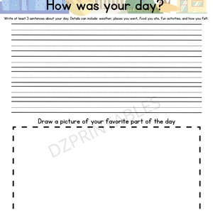 Elementary Travel Journal- Printable Instant Download- Vacation ...