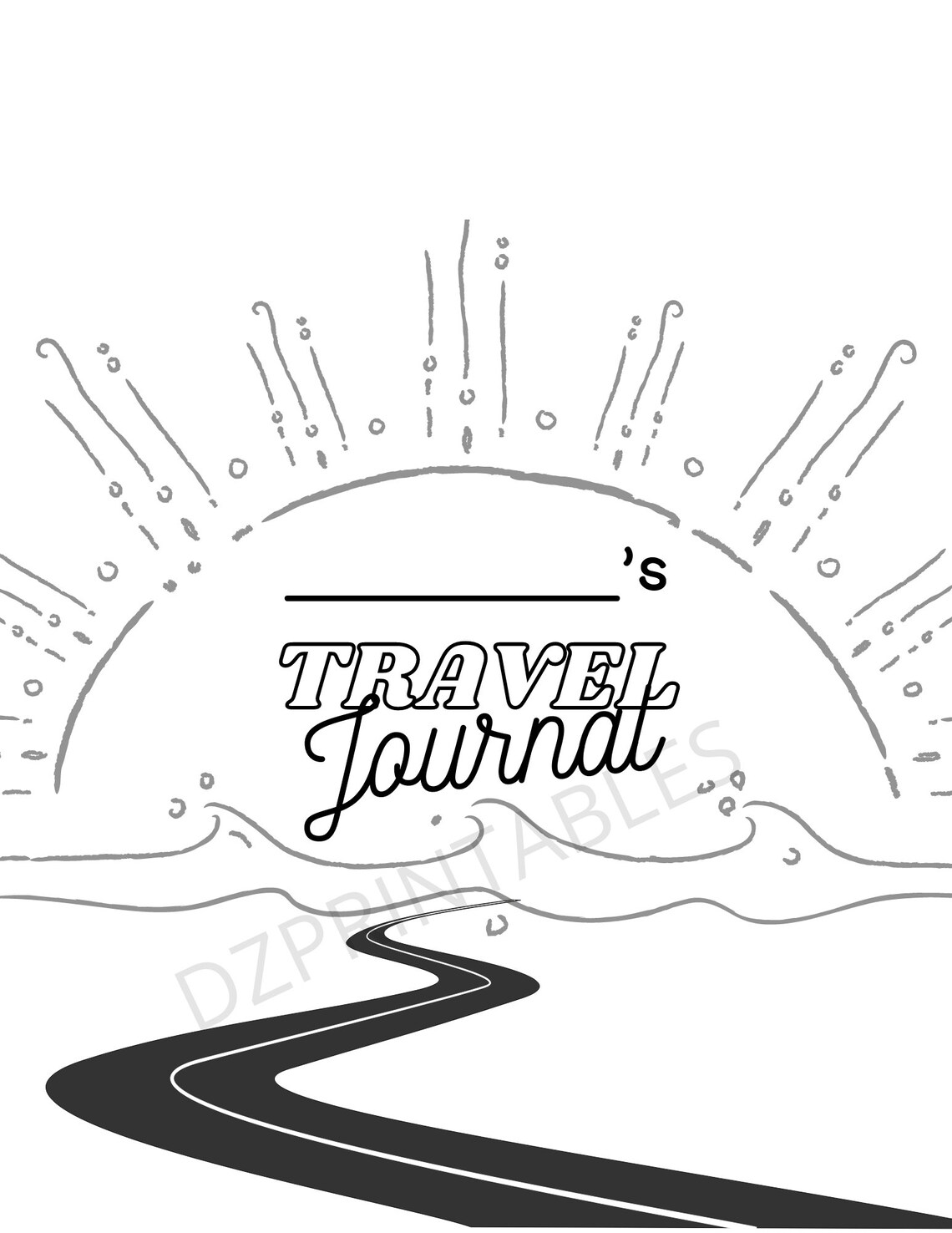 Little Kid Travel Journal- Printable Instant Download- Vacation ...