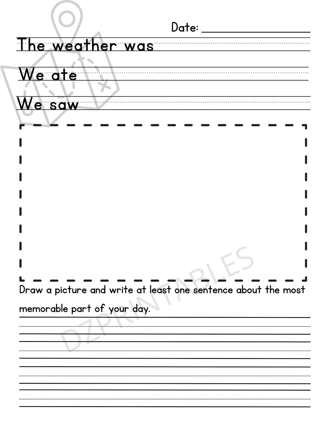 Little Kid Travel Journal- Printable Instant Download- Vacation ...