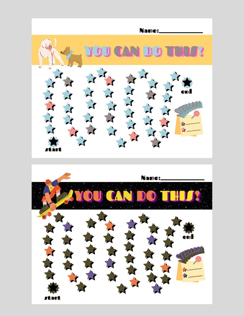Incentive Chart- Digital Download- 10 Themed Printable Rewards Chart ...