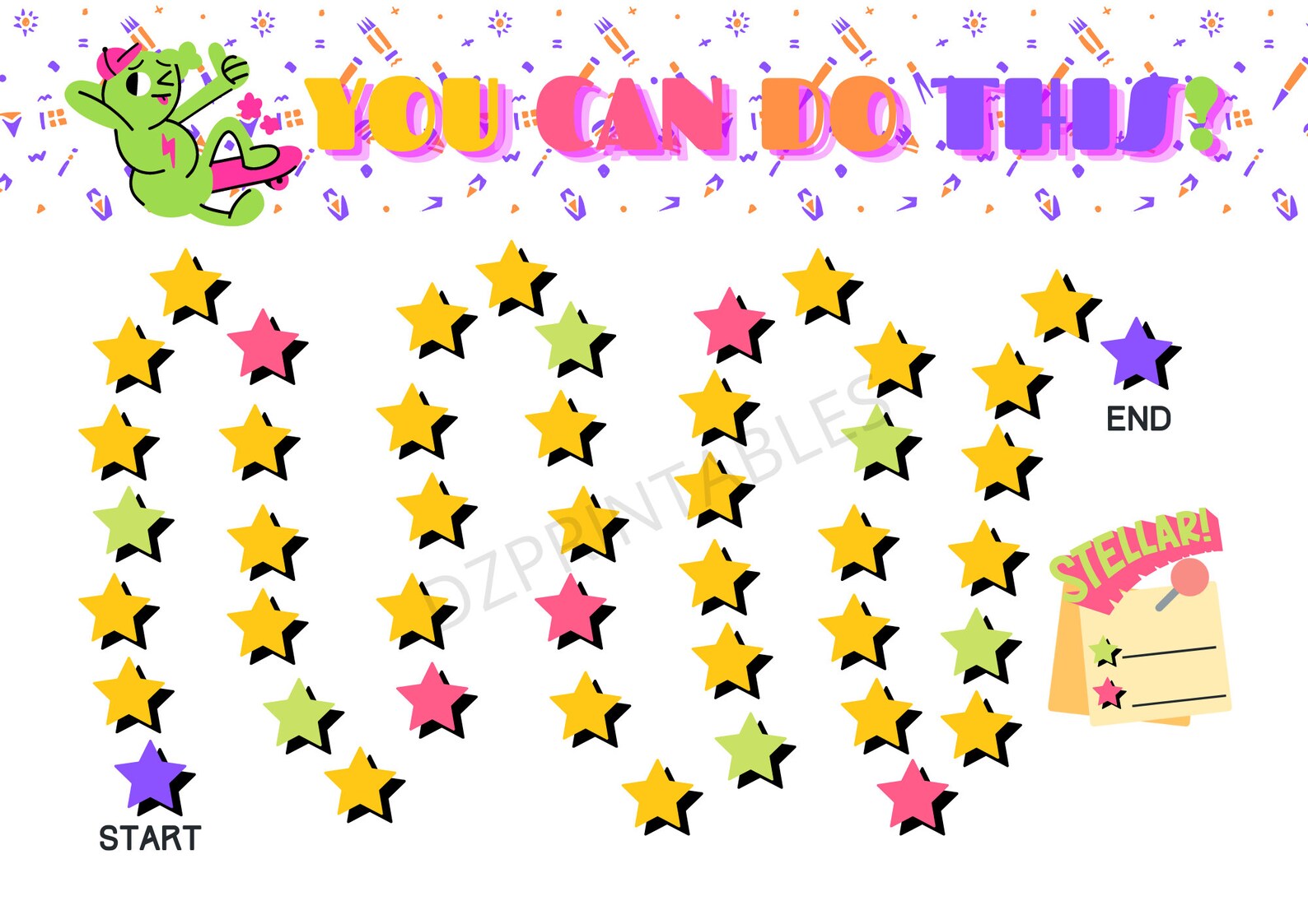 Incentive Chart- Digital Download- Printable- Rewards Chart for Kids ...