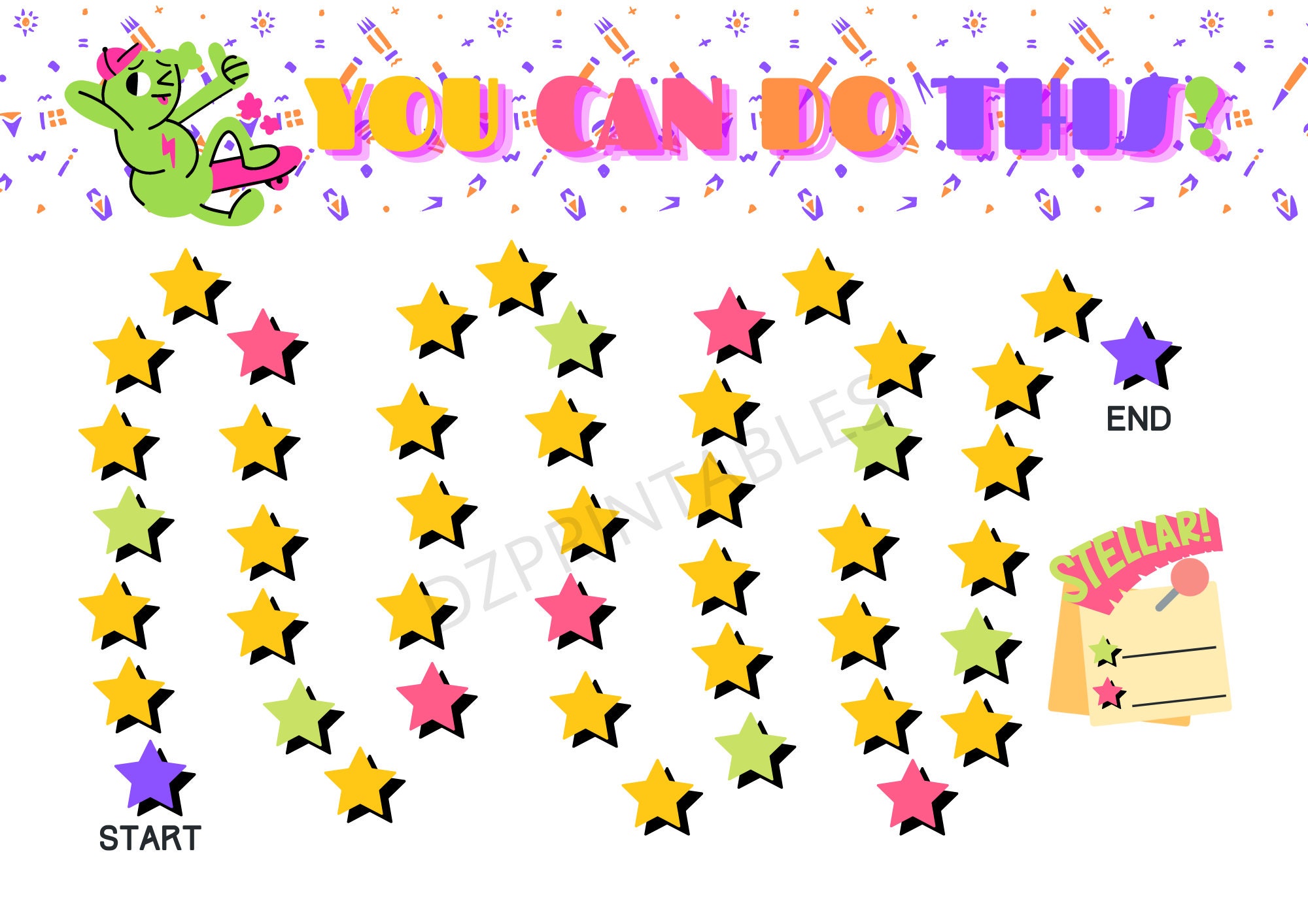 Incentive Chart- Digital Download- Printable- Rewards Chart for Kids ...