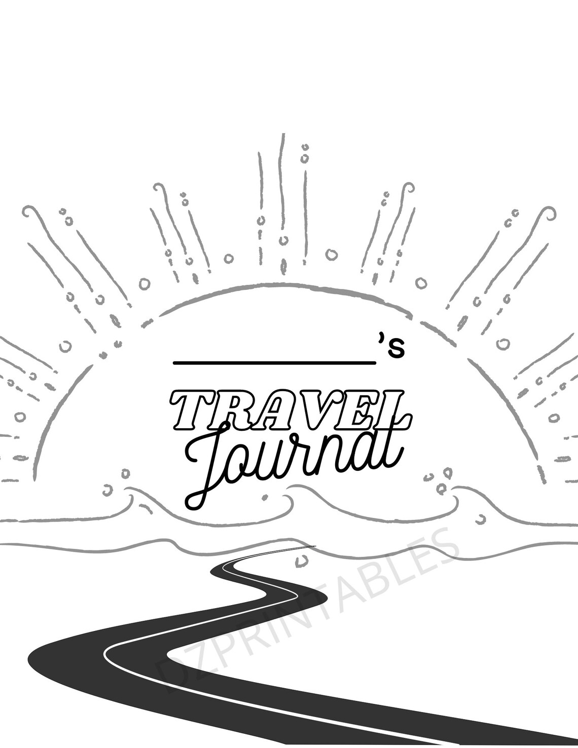 Elementary Travel Journal- Printable Instant Download- Vacation ...