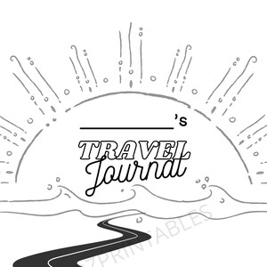 Elementary Travel Journal- Printable Instant Download- Vacation ...