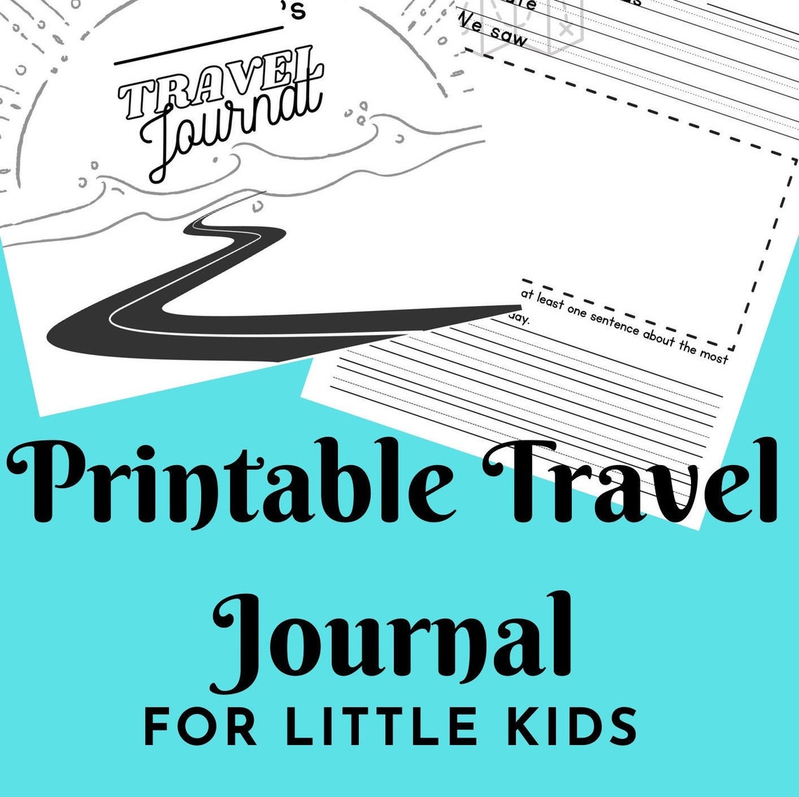 Little Kid Travel Journal- Printable Instant Download- Vacation ...