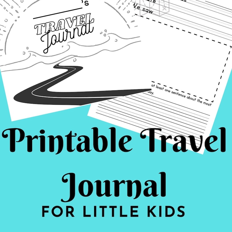Little Kid Travel Journal- Printable Instant Download- Vacation ...