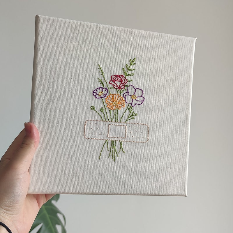 Embroidery on Canvas - Etsy