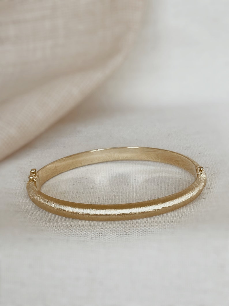 14k Solid Gold Bangle Bracelet Solid Gold Bangle Jewelry - Etsy