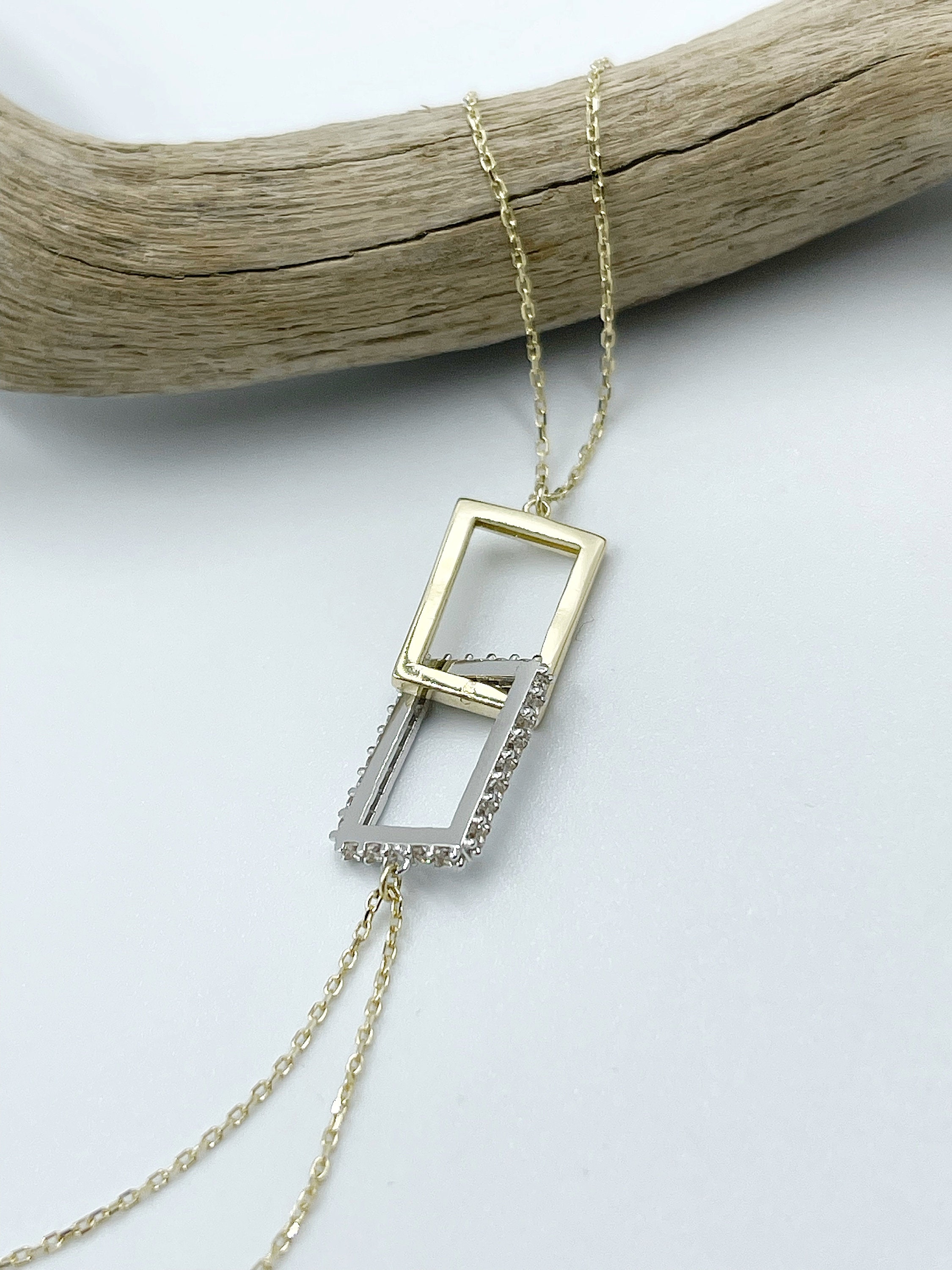 14k Gold Bangle 14K Rectangle Gold Bracelet Handmade - Etsy