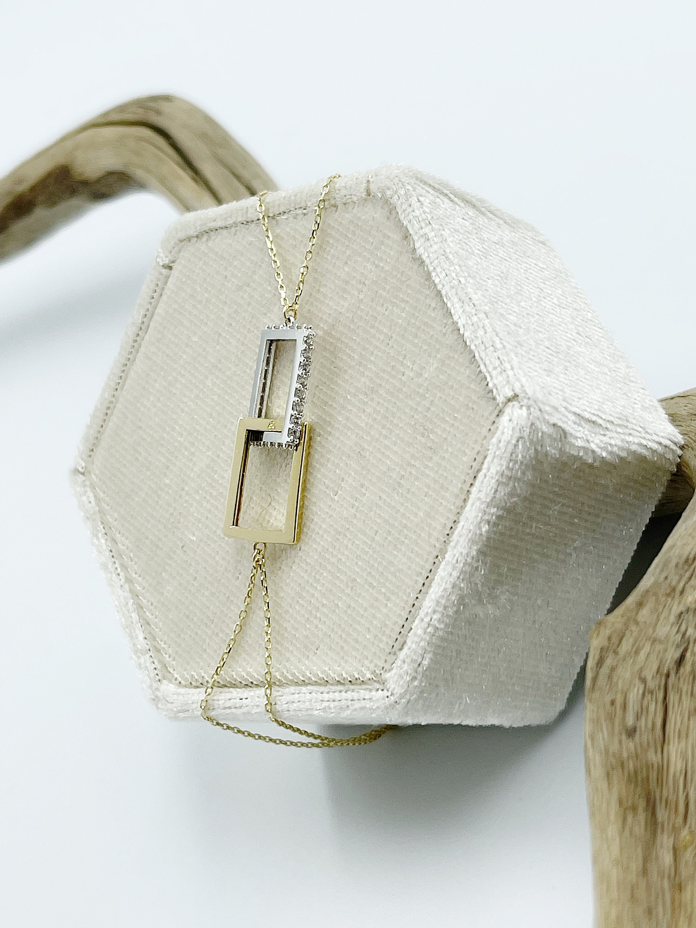 14k Gold Bangle 14K Rectangle Gold Bracelet Handmade - Etsy