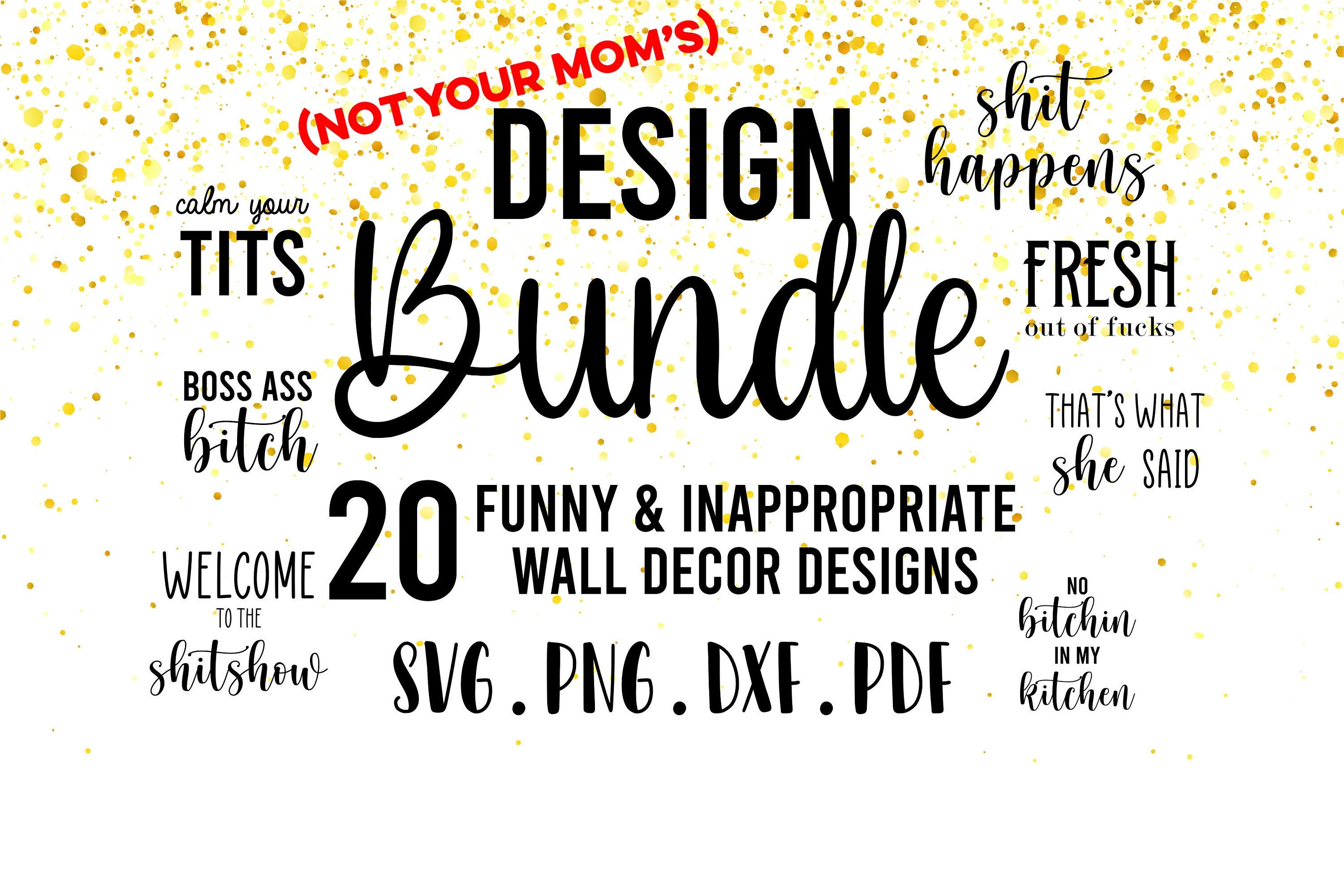 Funny & Inappropriate SVG Bundle Cute Wall Decor Farmhouse - Etsy