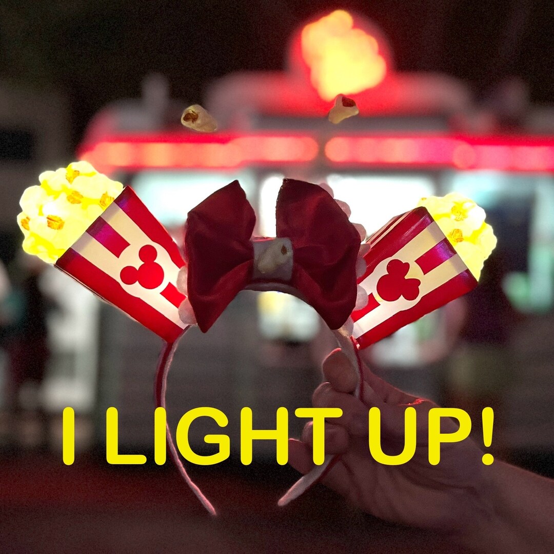 BUCKETS OF FUN Popcorn Bucket Ears Disney Headband Mouse Ears Mouse ...