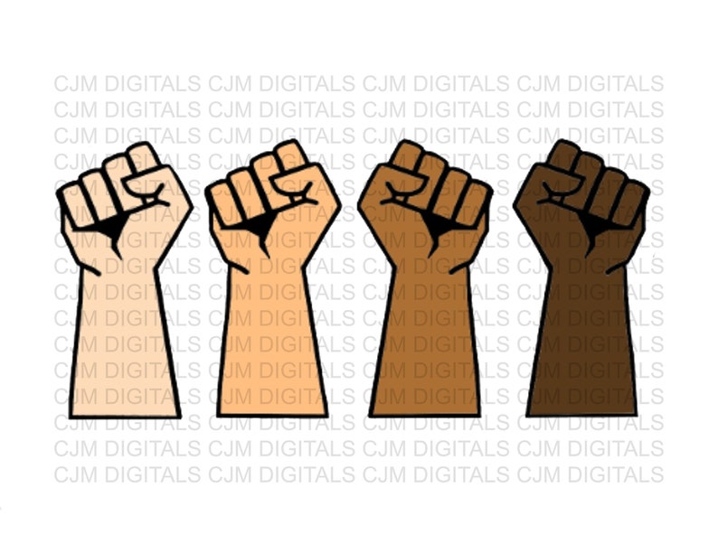 BLM Fist Png, BLM Clipart, Black Lives Matter Digital Download ...