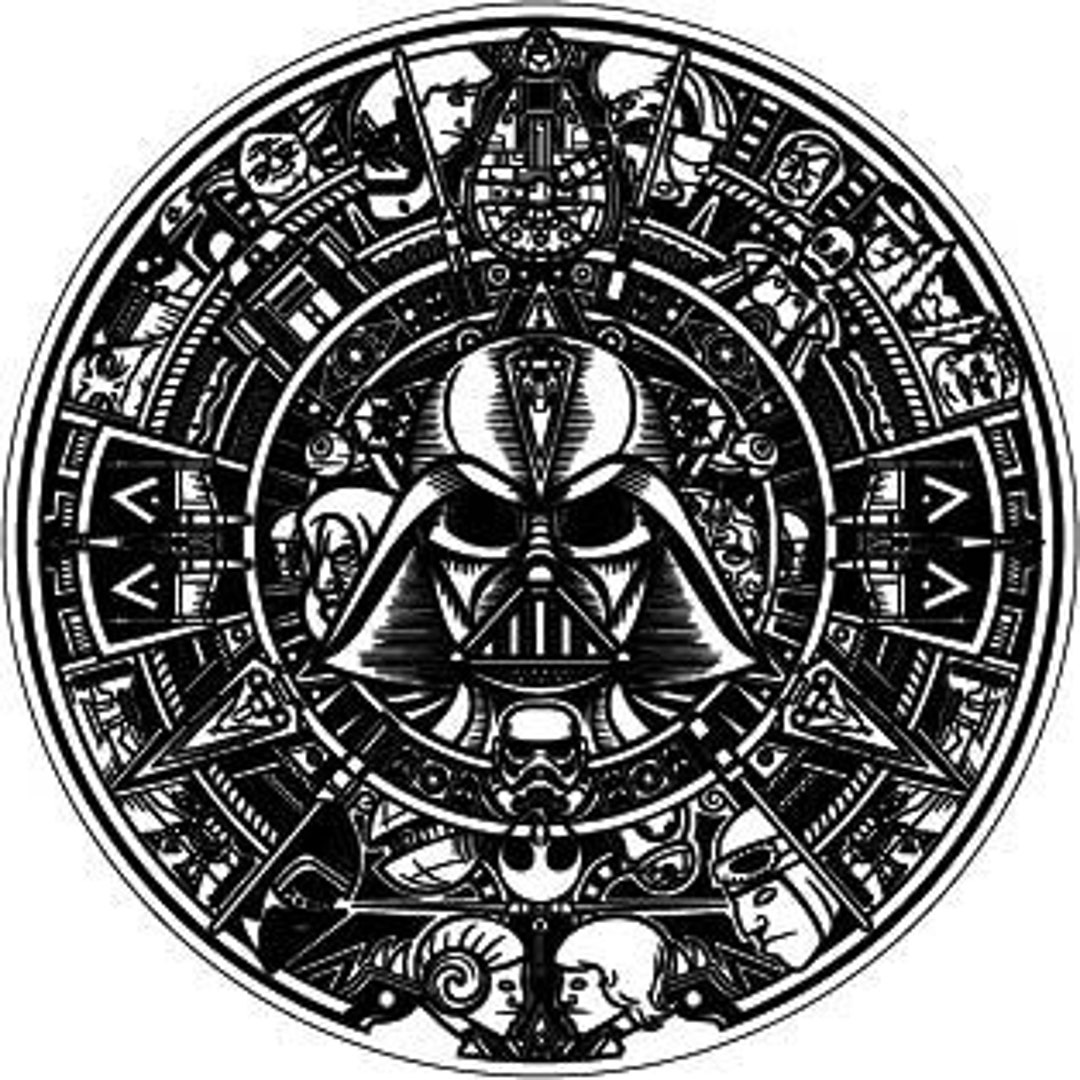 Starwars Aztec Calendar SVG PNG - Etsy
