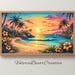 Tropical Sunset TV Frame Art Beach Smart TV Artwork Digital Download ...