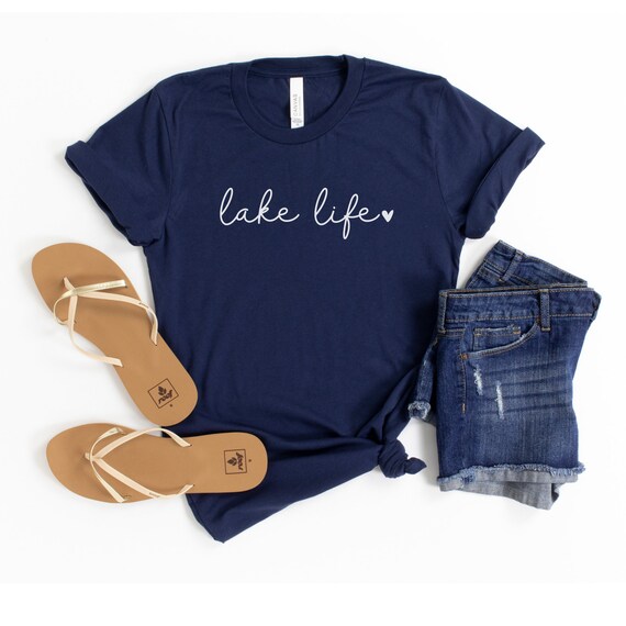 Lake Life T Shirts T Shirt By JETT IMPRESSIONS "Lake Life Best Life"