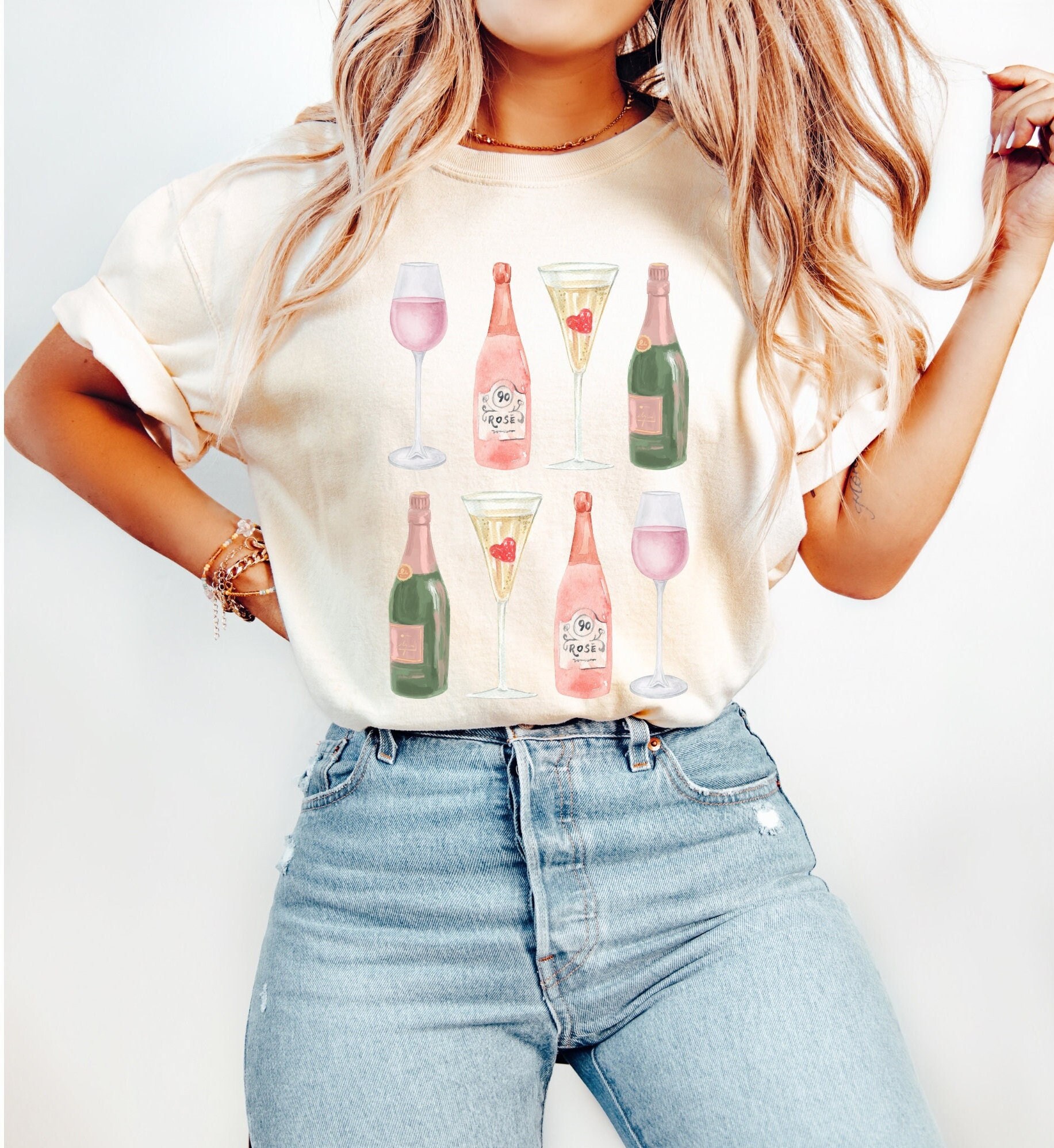 Champagne Shirt, Bachelorette Party Tee, Bridal Shower Gift, Wedding ...