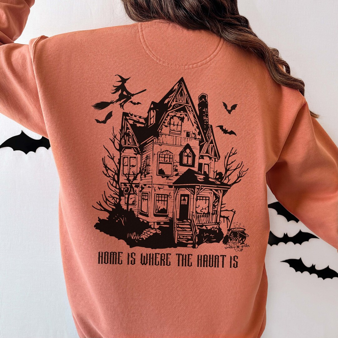 Comfort Colors Halloween Sweatshirt, Haunted House Sweatshirt ...