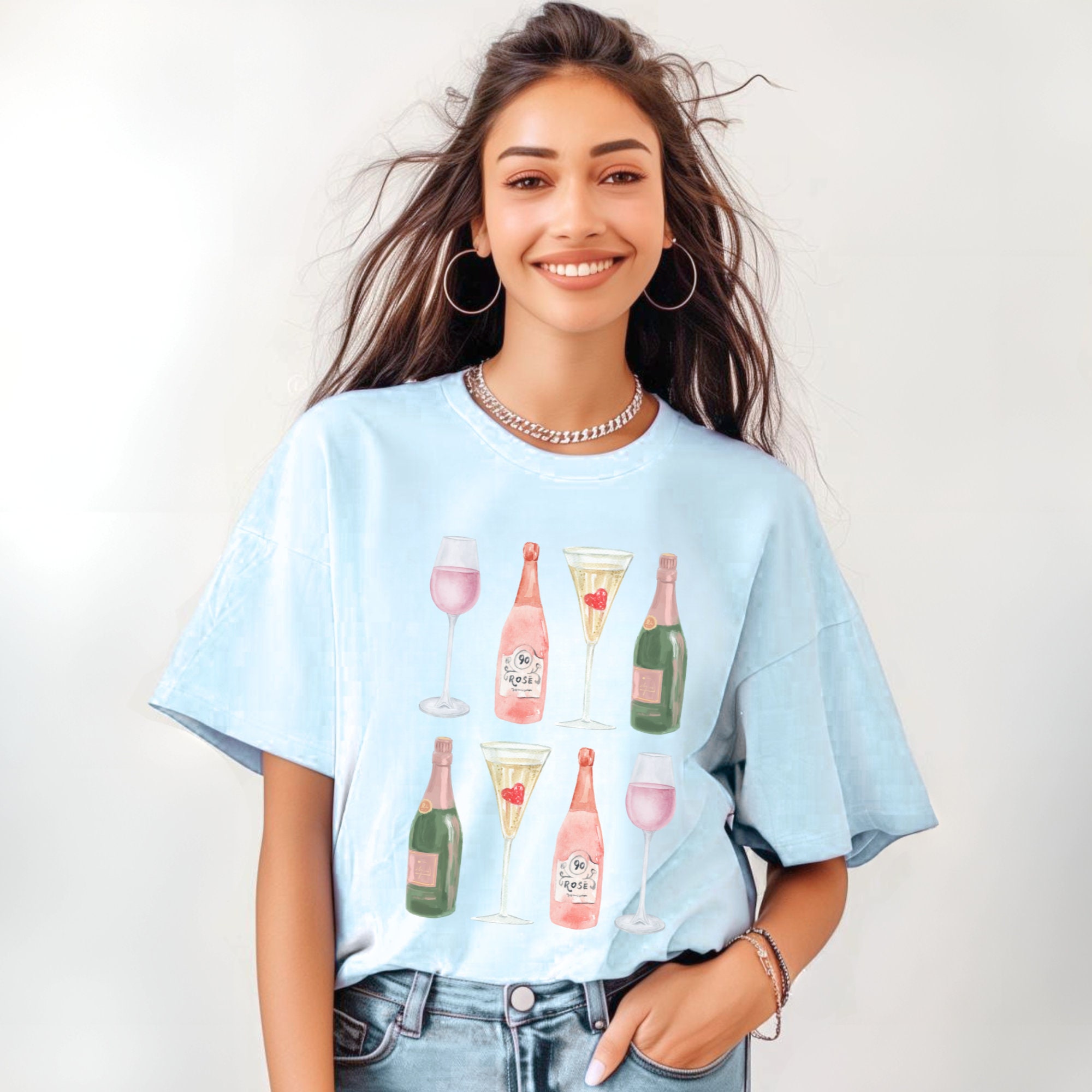 Champagne Shirt, Bachelorette Party Tee, Bridal Shower Gift, Wedding ...