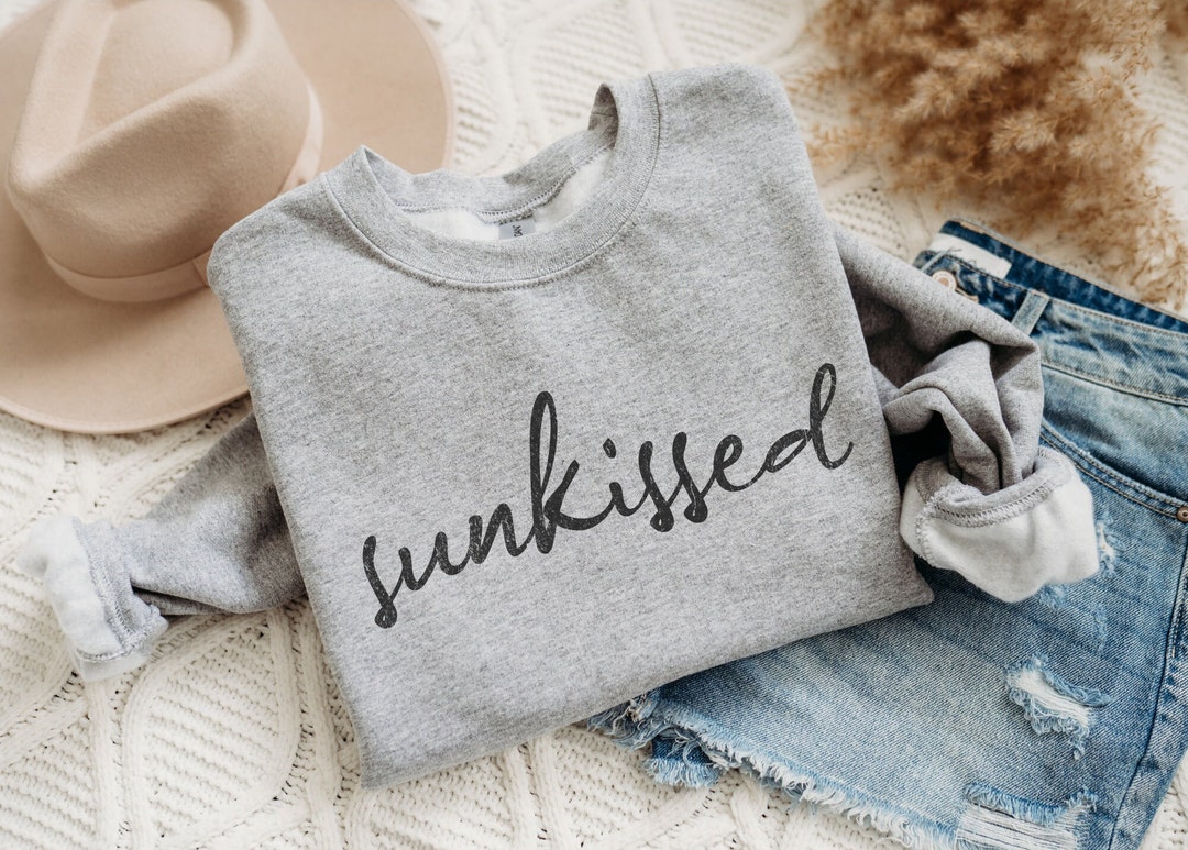 Sunkissed Sweatshirt, Beach Sweatshirt, Beach Pullover, Beach Crewneck ...