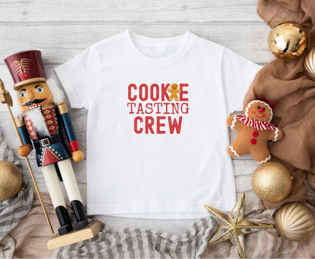 Cookie Tasting Crew Shirt for Kids, Matching Family Christmas Shirts ...