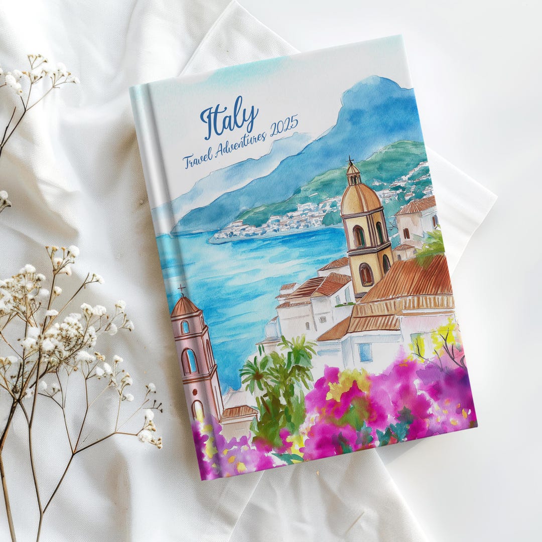 Italy Travel Adventures 2025 Journal, Vacation Log Book, Italy Travel ...