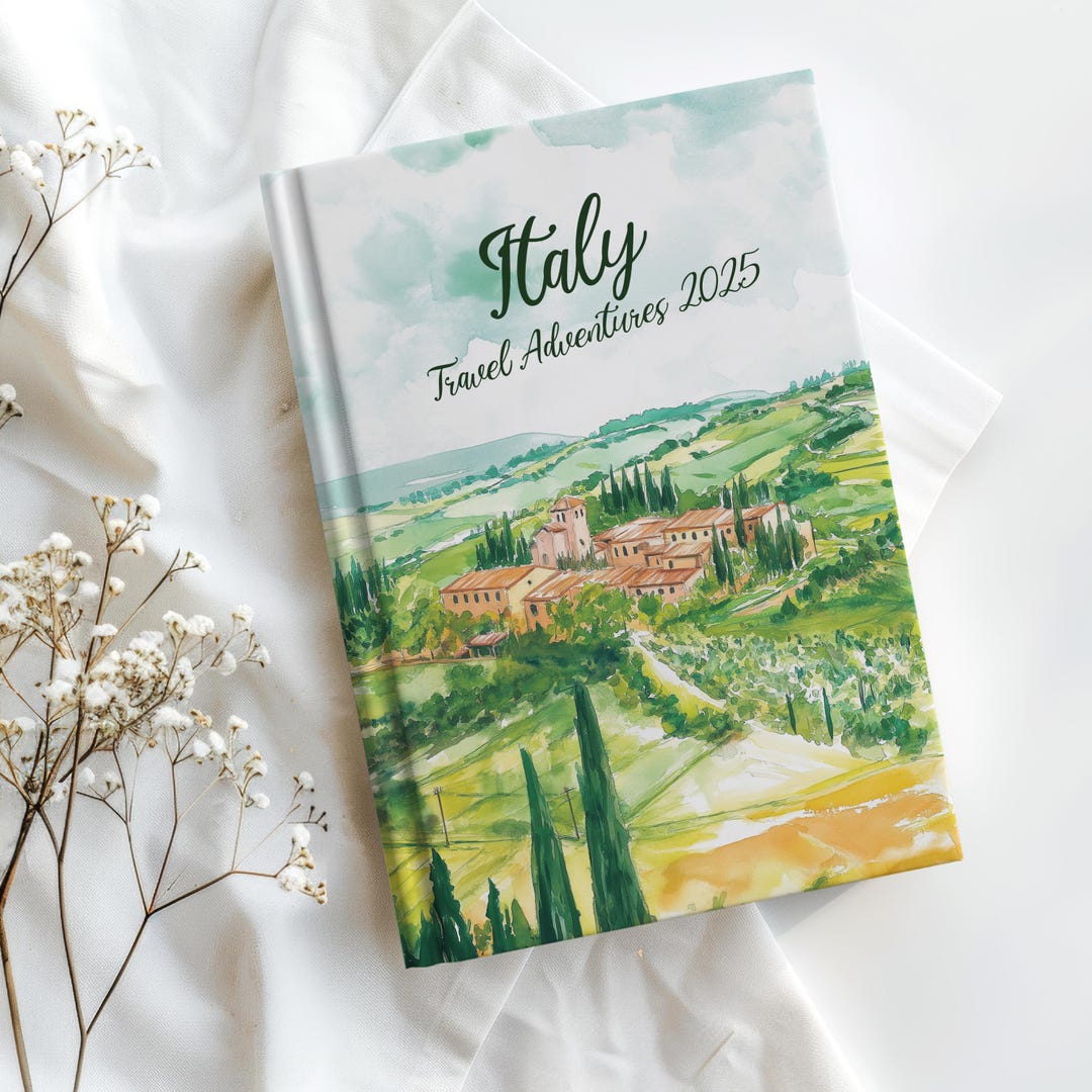 Italy Travel Adventures 2025 Journal, Vacation Log Book, Italy Travel ...
