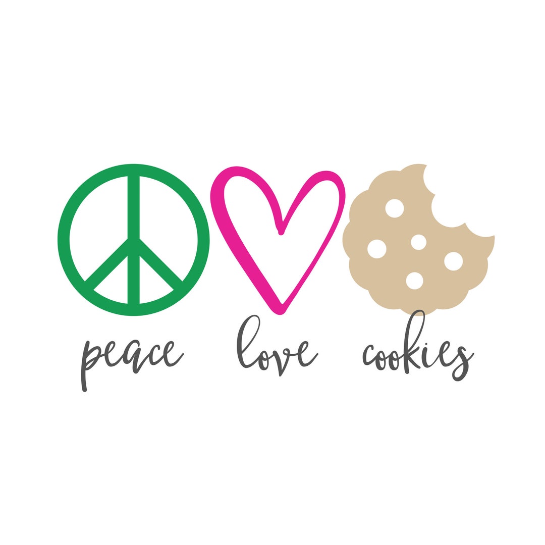 Peace Love Cookies SVG and PNG, Scout svg, Scout Cookie Season svg ...
