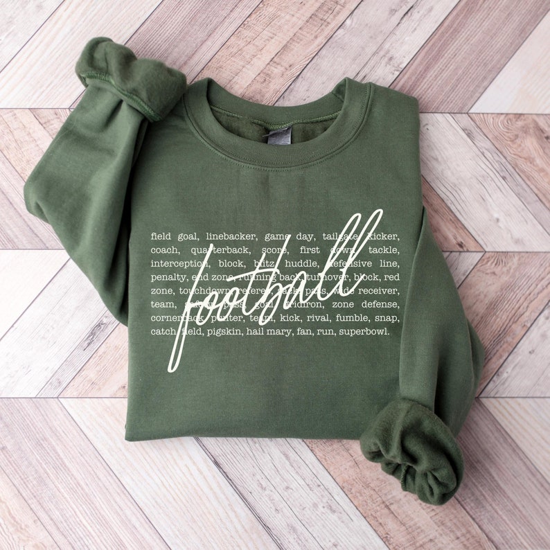Football Season Sweatshirt, Women's Football Crewneck, Football Mom ...