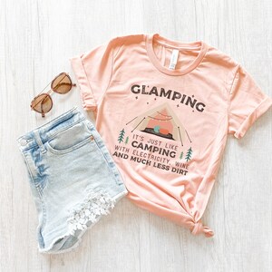 Glamping Shirt, Funny Camping Shirt, Glamper Shirt, Women's Camping Tee ...