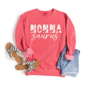 Nonna Saurus Sweatshirt, Nonna Dinosaur Sweatshirt, Nonna Gifts, Funny ...