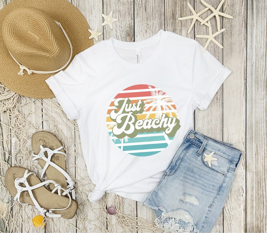 Just Beachy T-Shirt - Strand T-Shirt - Strand Urlaub T-Shirt - Sommer ...