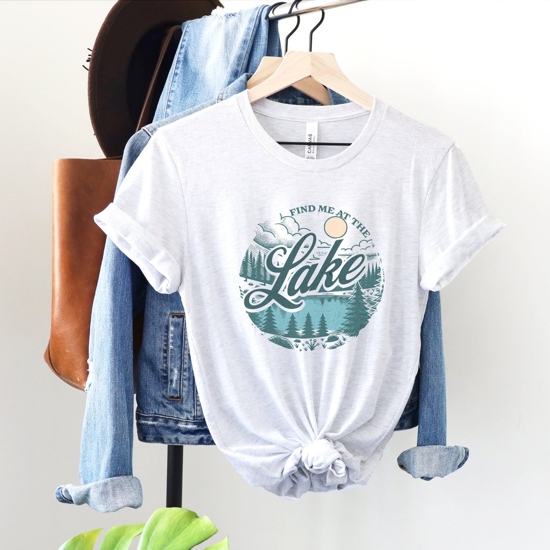 Retro Lake Shirt, Lake Life Shirt, Comfortable Summer Tee, Lake Person ...