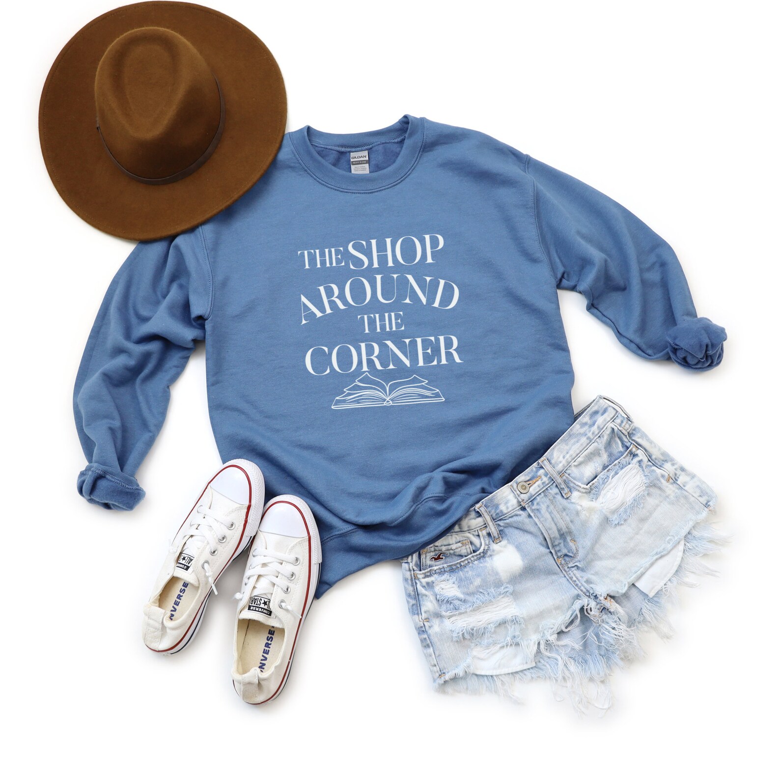 Bookish Sweatshirt, the Shop Around the Corner Bookworm Sweatshirt ...