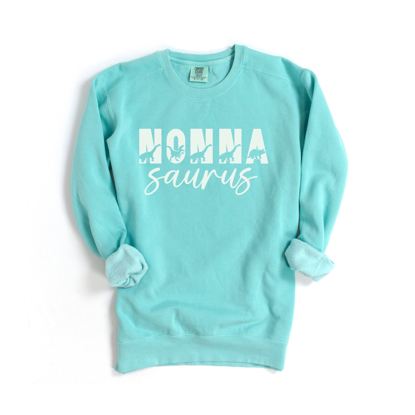 Nonna Saurus Sweatshirt, Nonna Dinosaur Sweatshirt, Nonna Gifts, Funny ...
