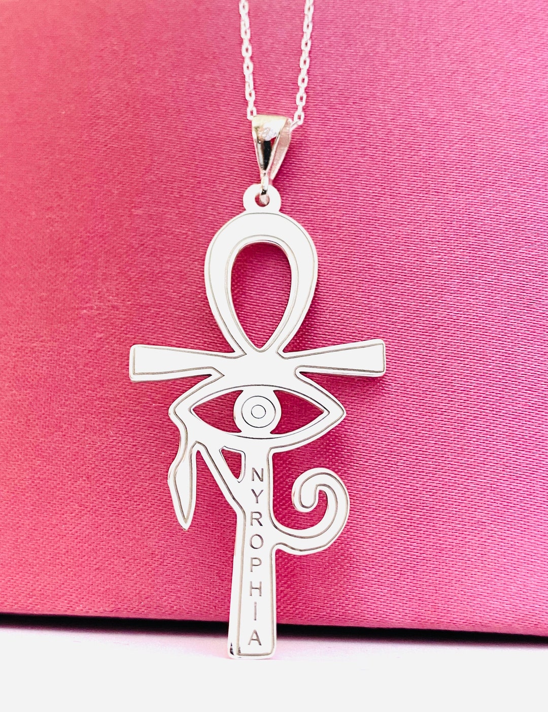 Personalized Ankh Necklace ankh Eye of Ra Necklaceancient - Etsy