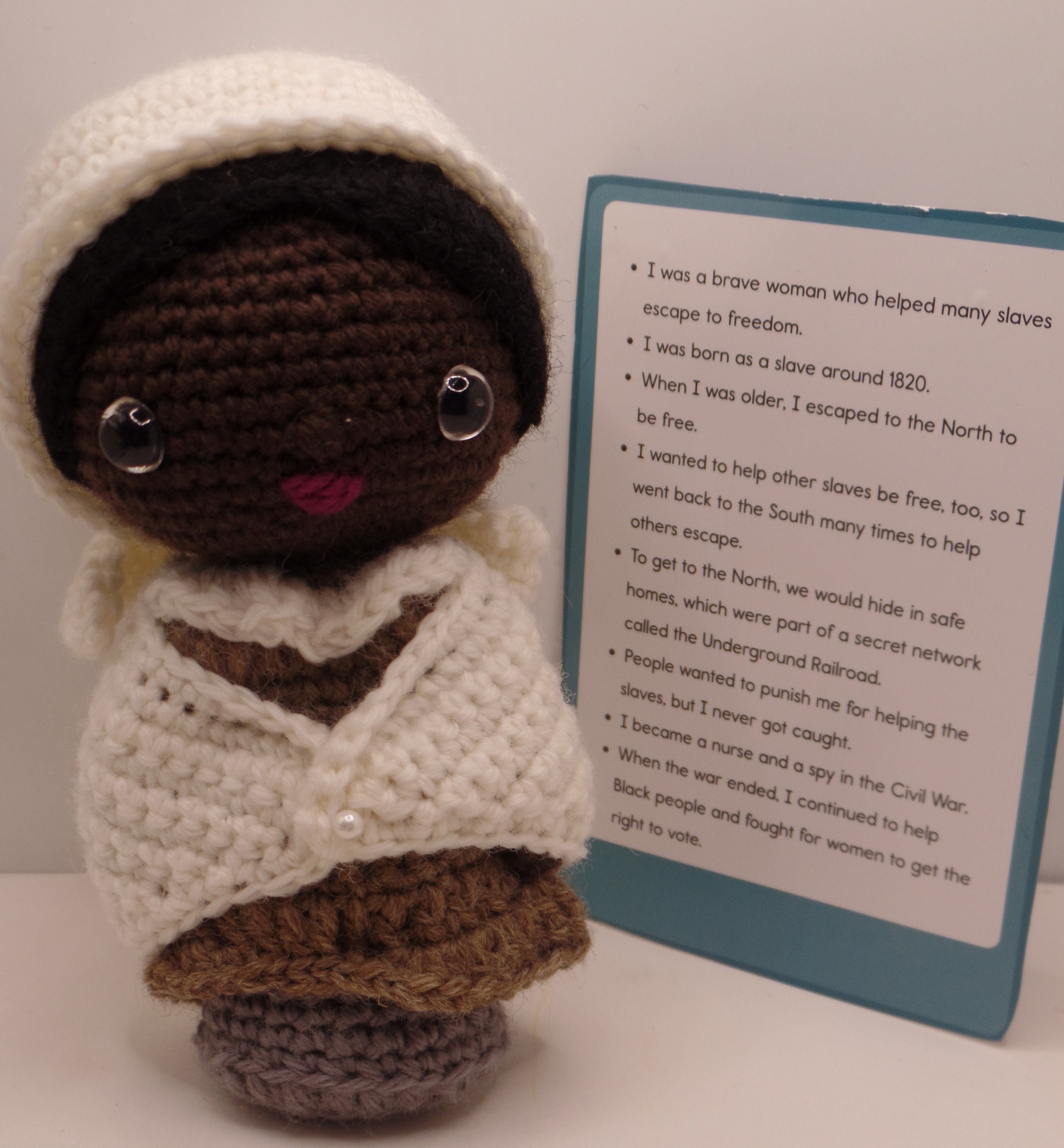 Harriet Tubman Mini Crocheted Doll - Etsy