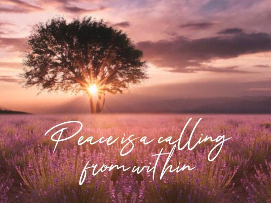 Peace is a Calling From Within - Etsy