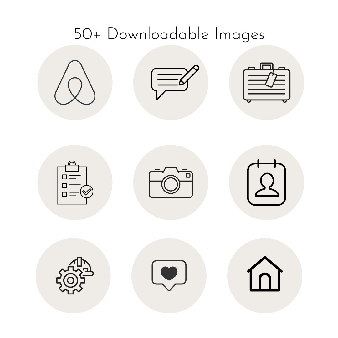 Airbnb Instagram Story Highlight Buttons - Etsy