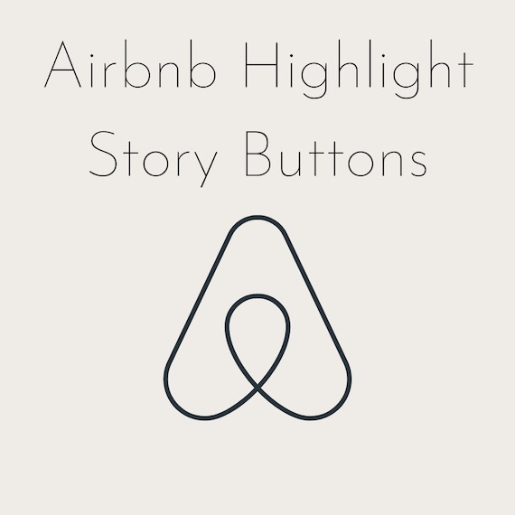 Airbnb Instagram Story Highlight Buttons | Etsy