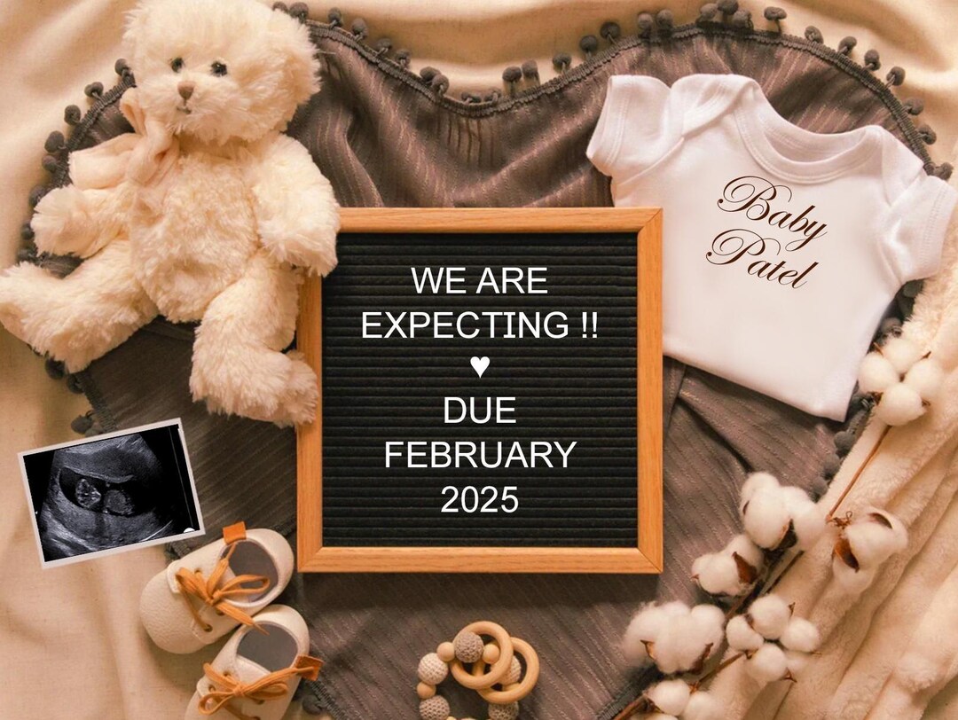 Gender Neutral Pregnancy Announcement | Editable Ultrasound & Sonogram ...