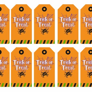 Printable Halloween Tags for Trick or Treat | Cute DIY Activity for ...