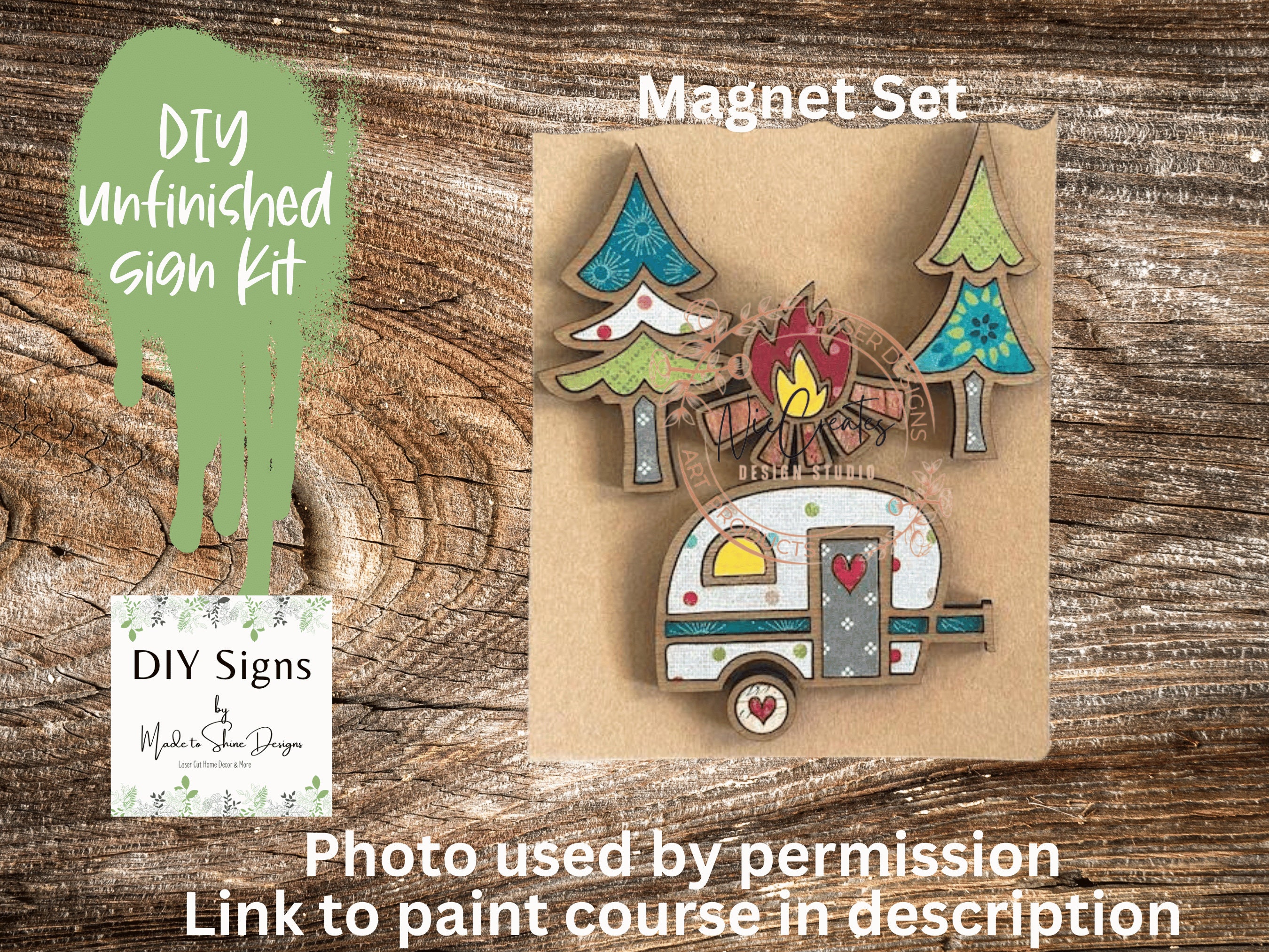 DIY Magnet Set Camping Magnet Set Magnet Collection Camper - Etsy