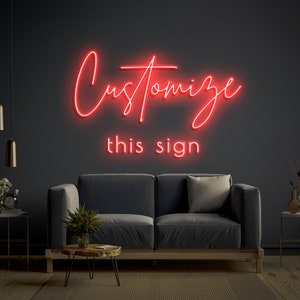Custom Neon Sign, LED Neon Sign, Personalized Gifts, Wedding Signs ...