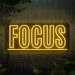 FOCUS Neon Sign: Motivational LED Wall Art - Etsy