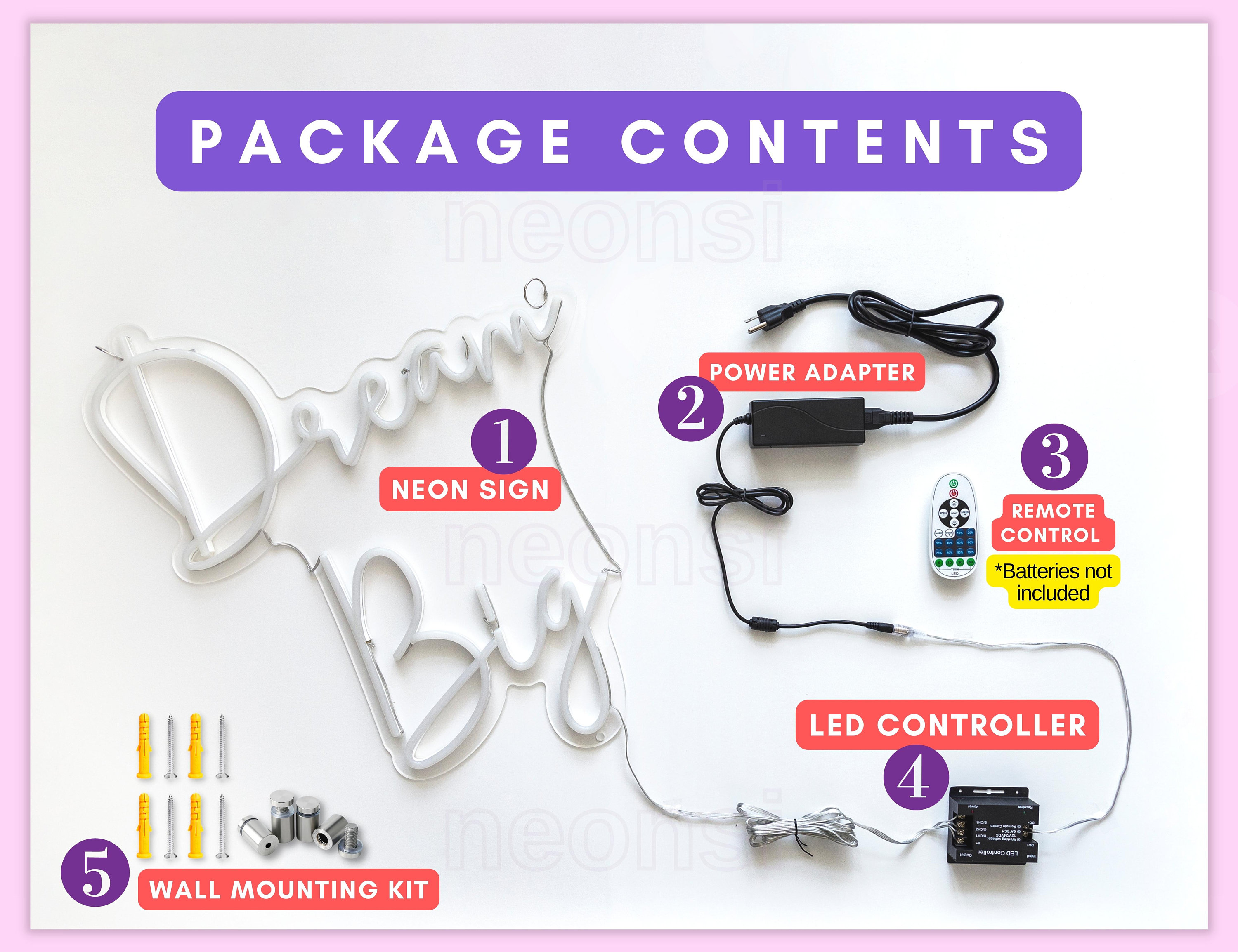 Motivational Neon Sign hustle Inspirational Wall - Etsy